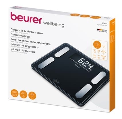 Báscula diagnóstica BF 410 SignatureLine Negra de Beurer
